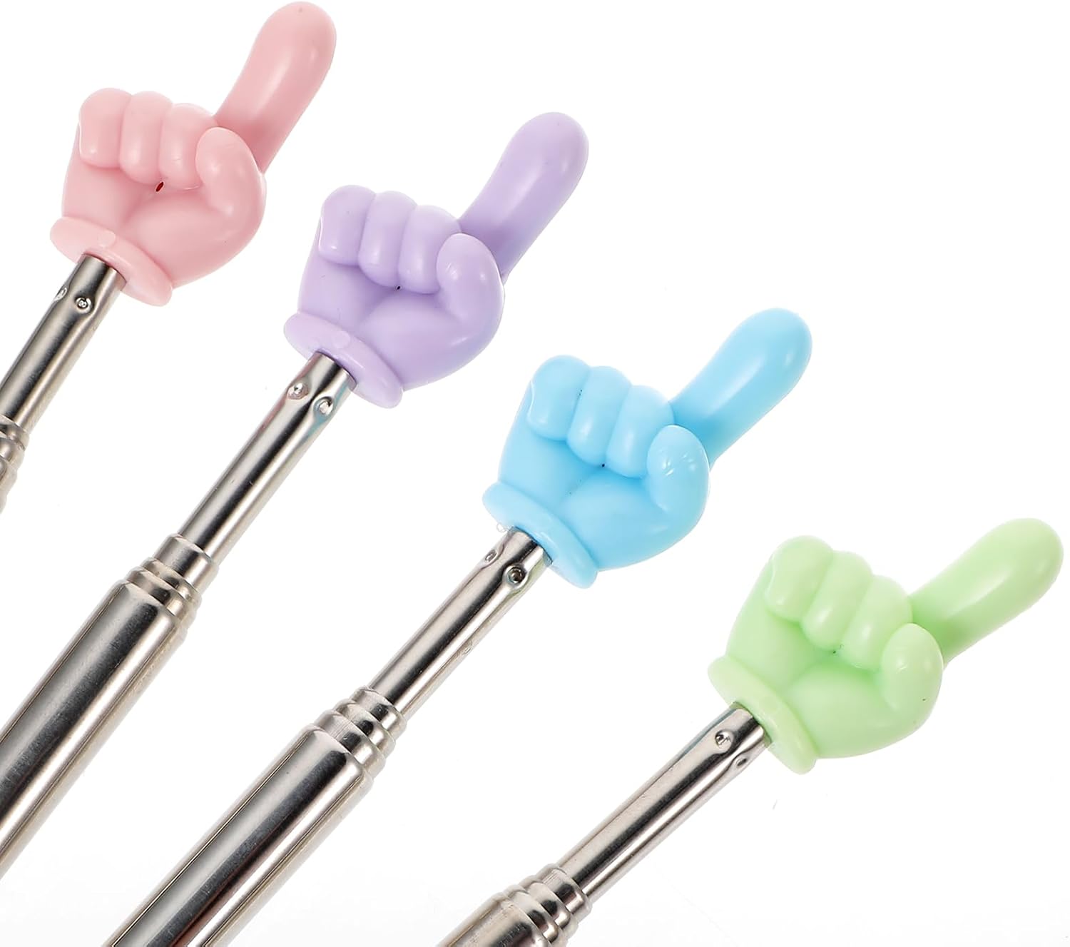 Dimeho 4 Pcs Telescopic Teachers Pointer Cute Extendable Hand Pointer ...