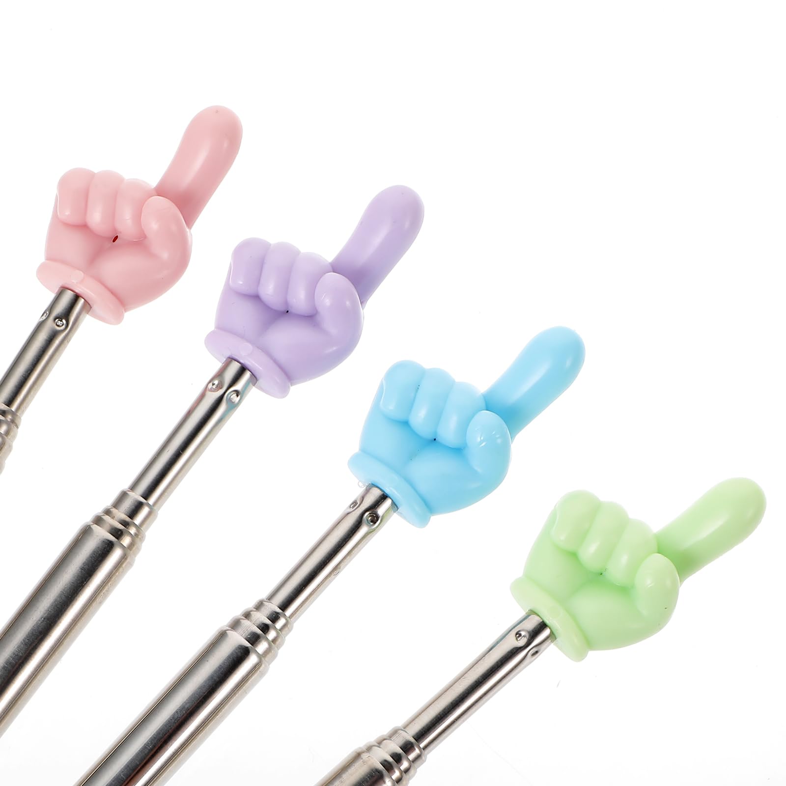 Dimeho 4 Pcs Telescopic Teachers Pointer Cute Extendable Hand Pointer ...