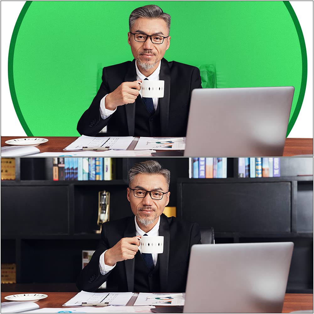 Buy Work from Home Video Conferencing Green Screen Webcam Background 56 ...