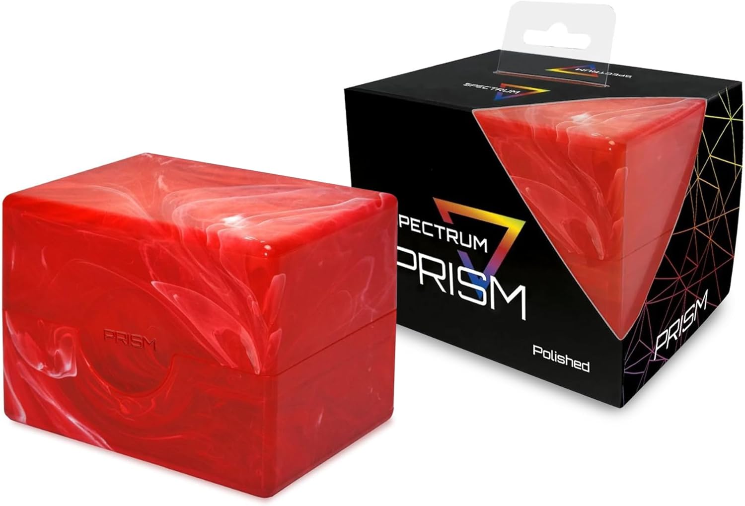 Amazon.com: BCW Spectrum Prism Deck Case - Carnelian Red - 1 ct ...