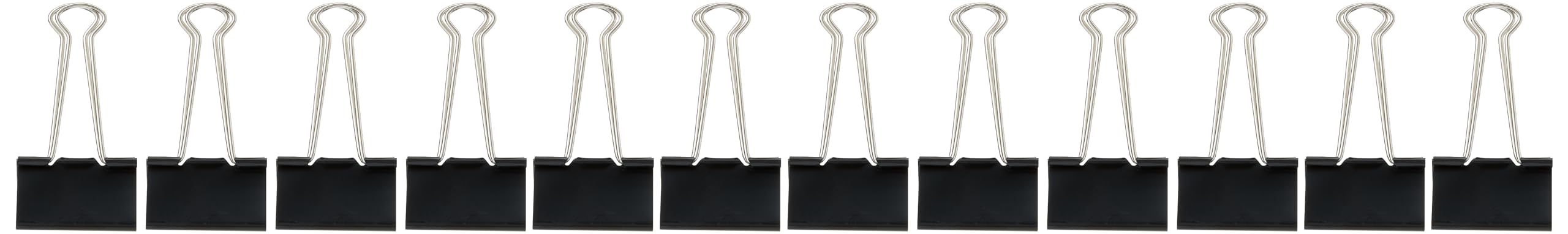 5 Star Office Foldback Clips 51mm Black [Pack 12] : Amazon.co.uk ...