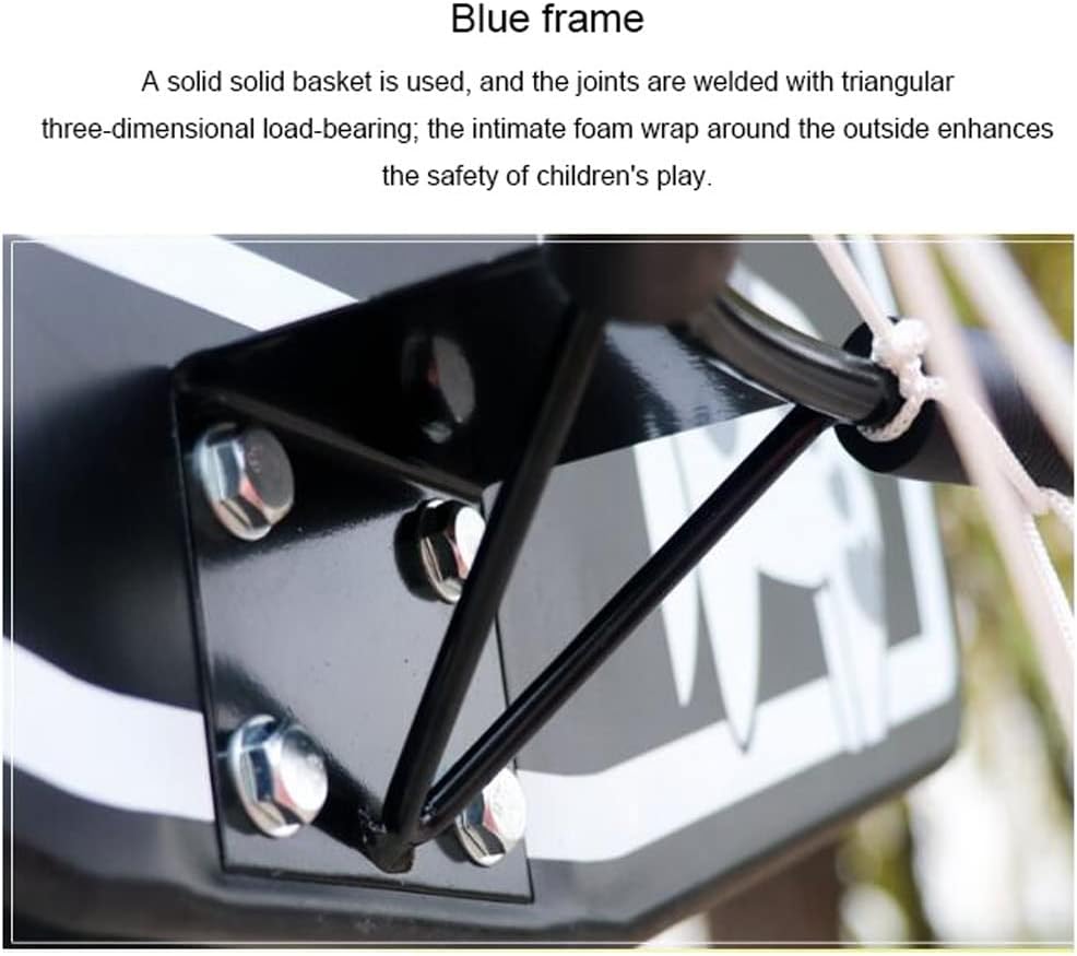 Buy BDPP Wall-mountedBasketball+Rim Portable Basketball Hoop ...