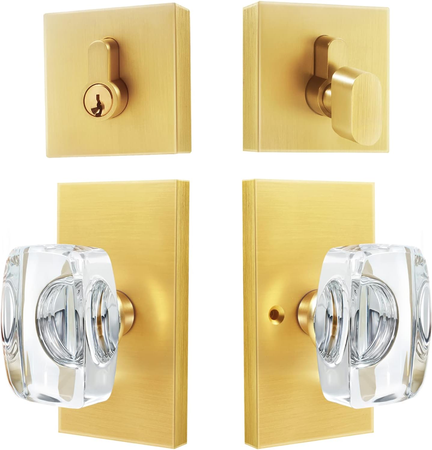 HIEMEY Gold Door Locks with Deadbolt, Entry Door Locksets with Deadbolt ...