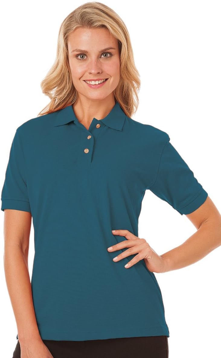 Amazon.com: Blue Generation BG6204 Woman Short Sleeve Superblend Polos ...