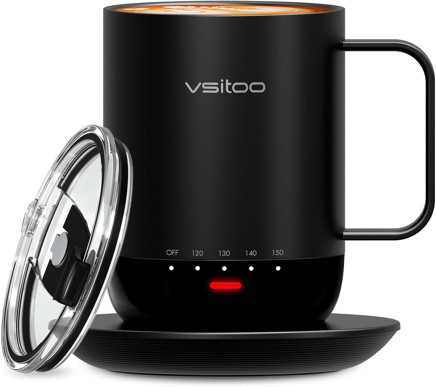 Amazon.com: VSITOO Temperature Control Smart Mug 2 with Lid, Self ...