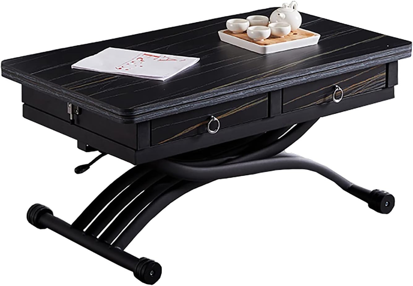 Lift Top Coffee Table with Storage Space, Living Room Lift Table Top ...