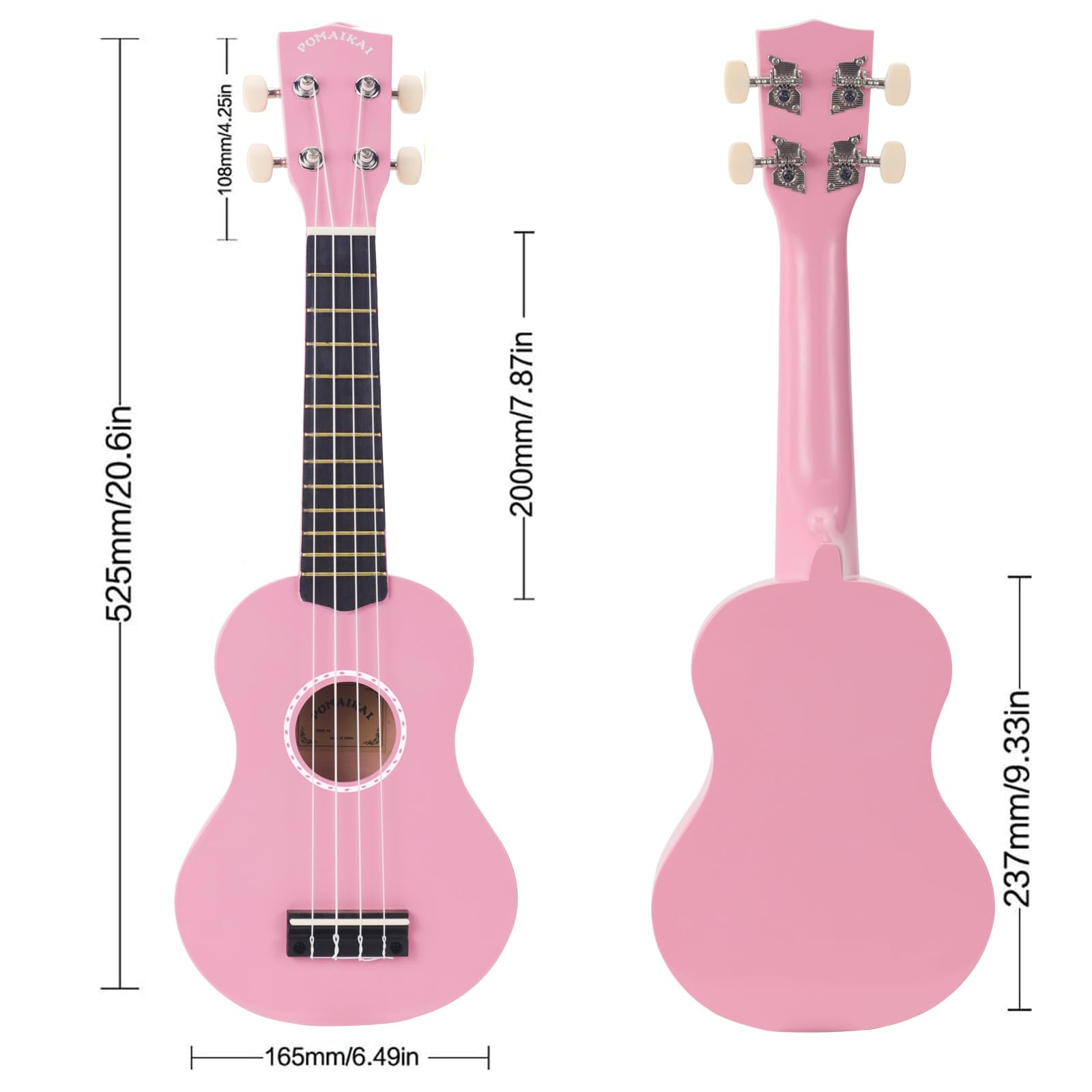 Snapklik.com : POMAIKAI Soprano Ukulele For Beginner 21 Inch Hawaii ...