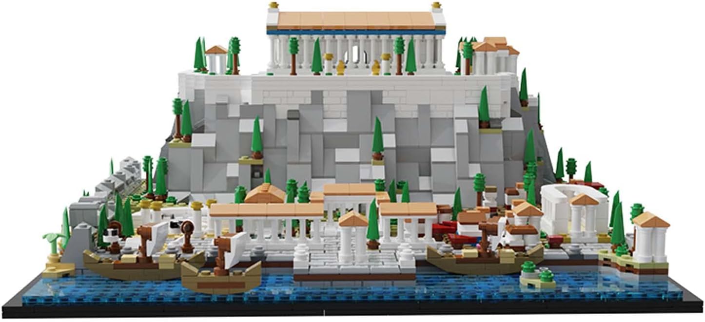 Amazon.com: Architecture Landmark Acropolis of Athens MOC Building Set ...