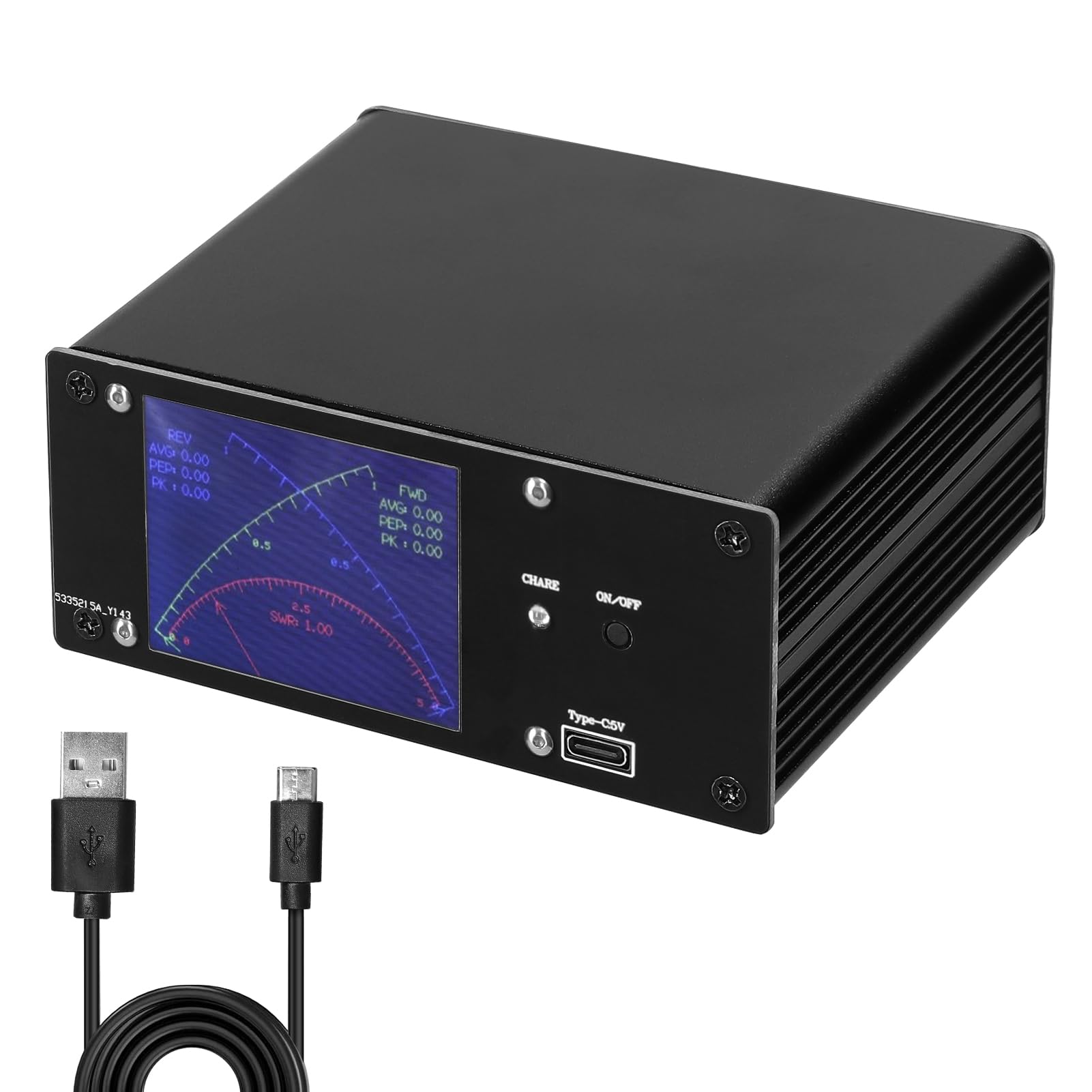 Amazon.com: YIWENG SWR Meter,Full Touchscreen Shortwave Power Meter ...