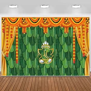 Amazon.com: Pooja Backdrop Decoration India for Photography Traditional ...