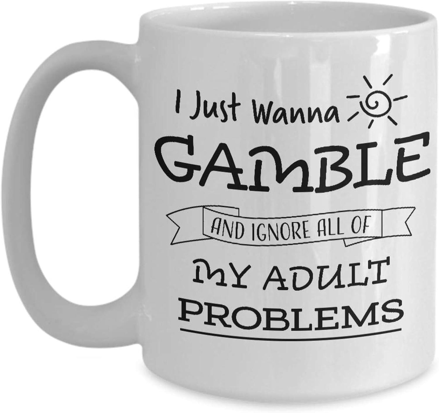 Amazon.com: Present For People Who Love To Gamble Lovers Coffee Mug ...