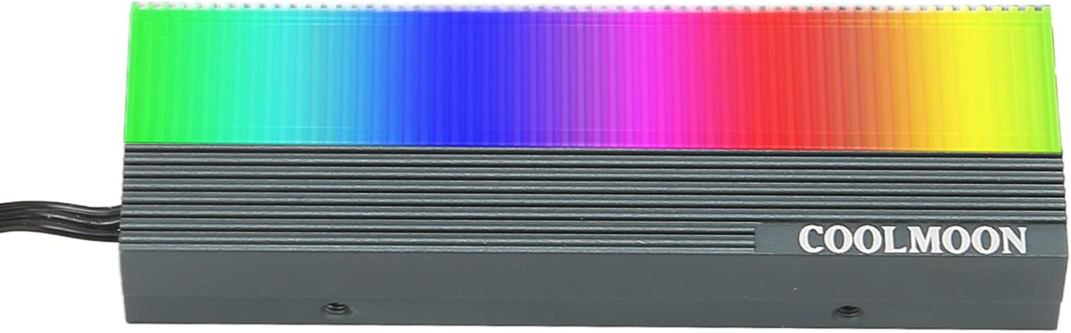 Topiky M.2 2280 SSD Heat Sink, 5V 3 Pin M.2 SSD Heatsink Cooler, RGB ...