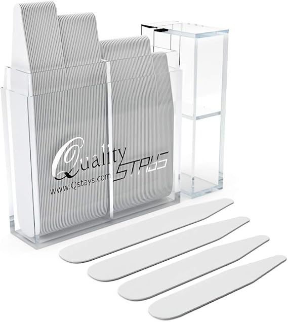 Amazon.com: 60 Plastic Collar Stays for Men's Dress Shirts - Dress ...