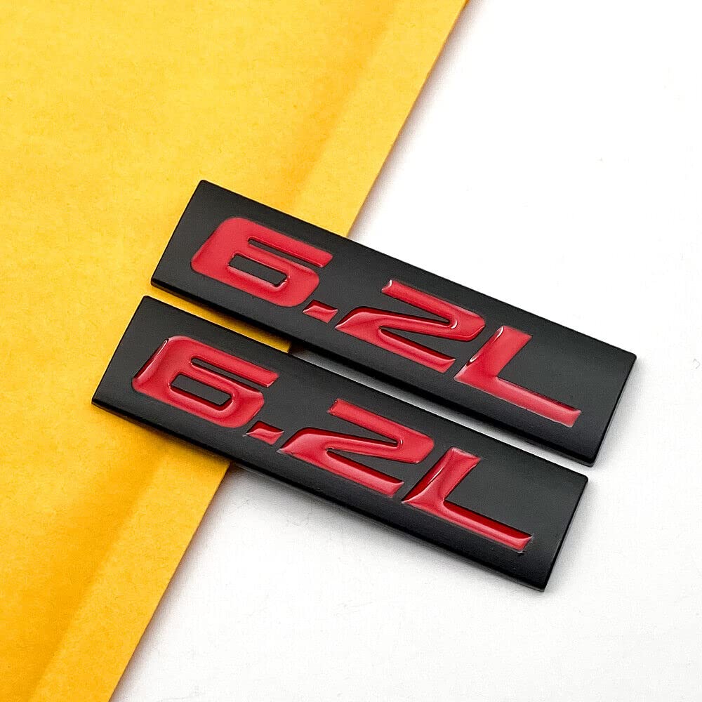 Amazon.com: 2X Metal 6.2L Engine Badge 6.2 Logo V6 V8 Coupe Racing 3D ...
