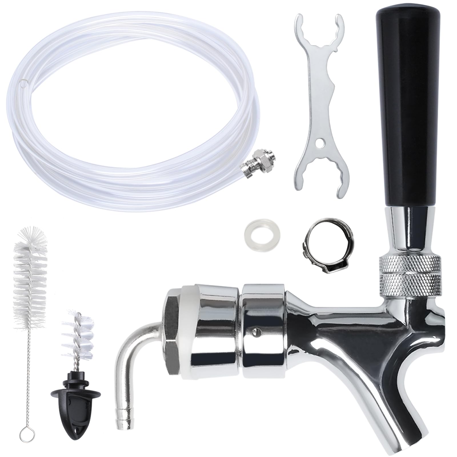 Kegerator Replacement Parts Draft Beer Faucet Beer Line Shank Kit