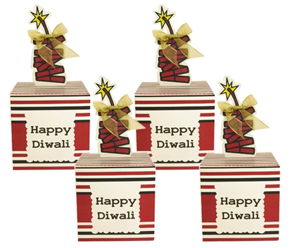 Diwali Pataka Cardboard Pop-up Box - Pack of 4 : Amazon.in: Home & Kitchen