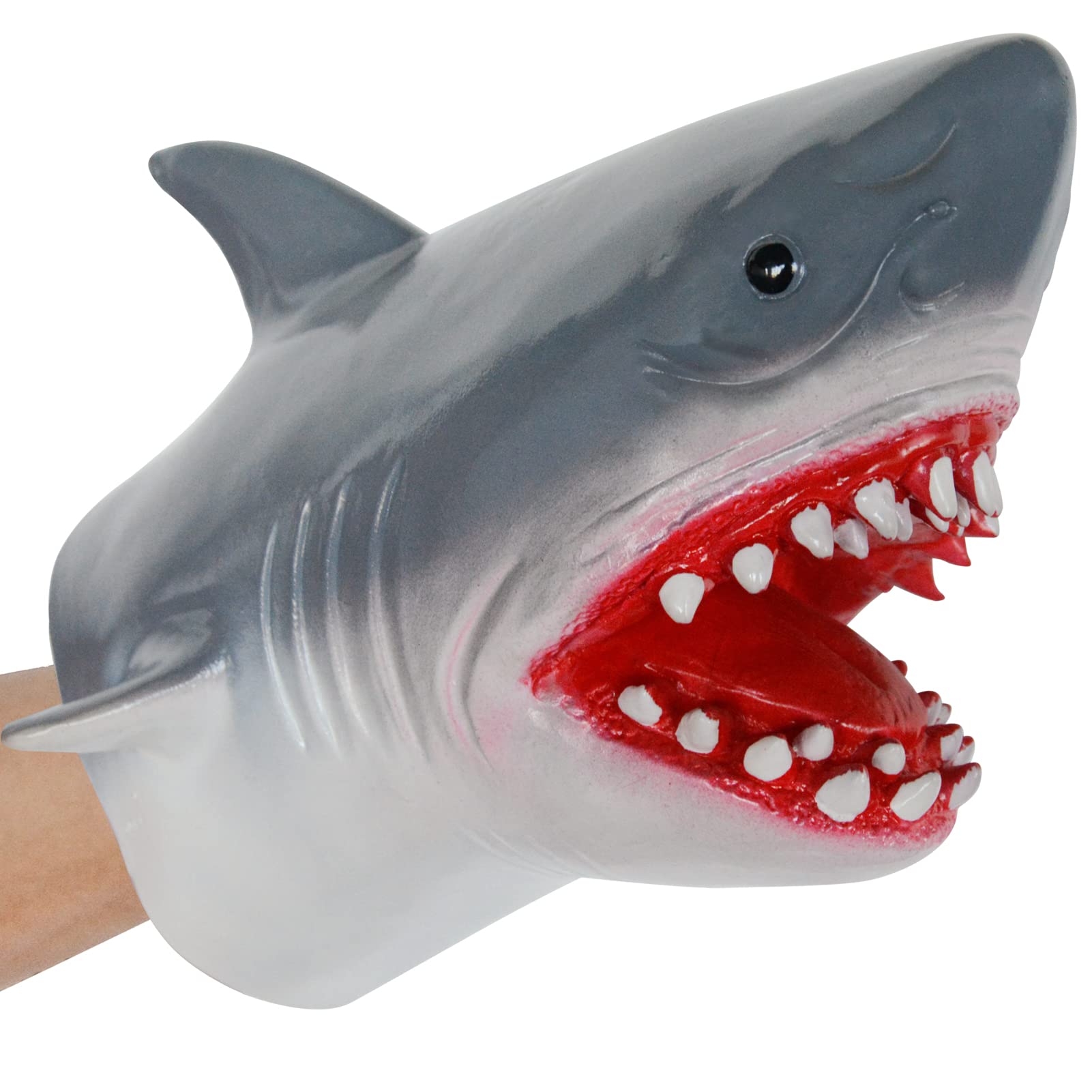Buy FantasyParty Hand Puppet Realistic Shark Role Play Toy Latex Puppet ...