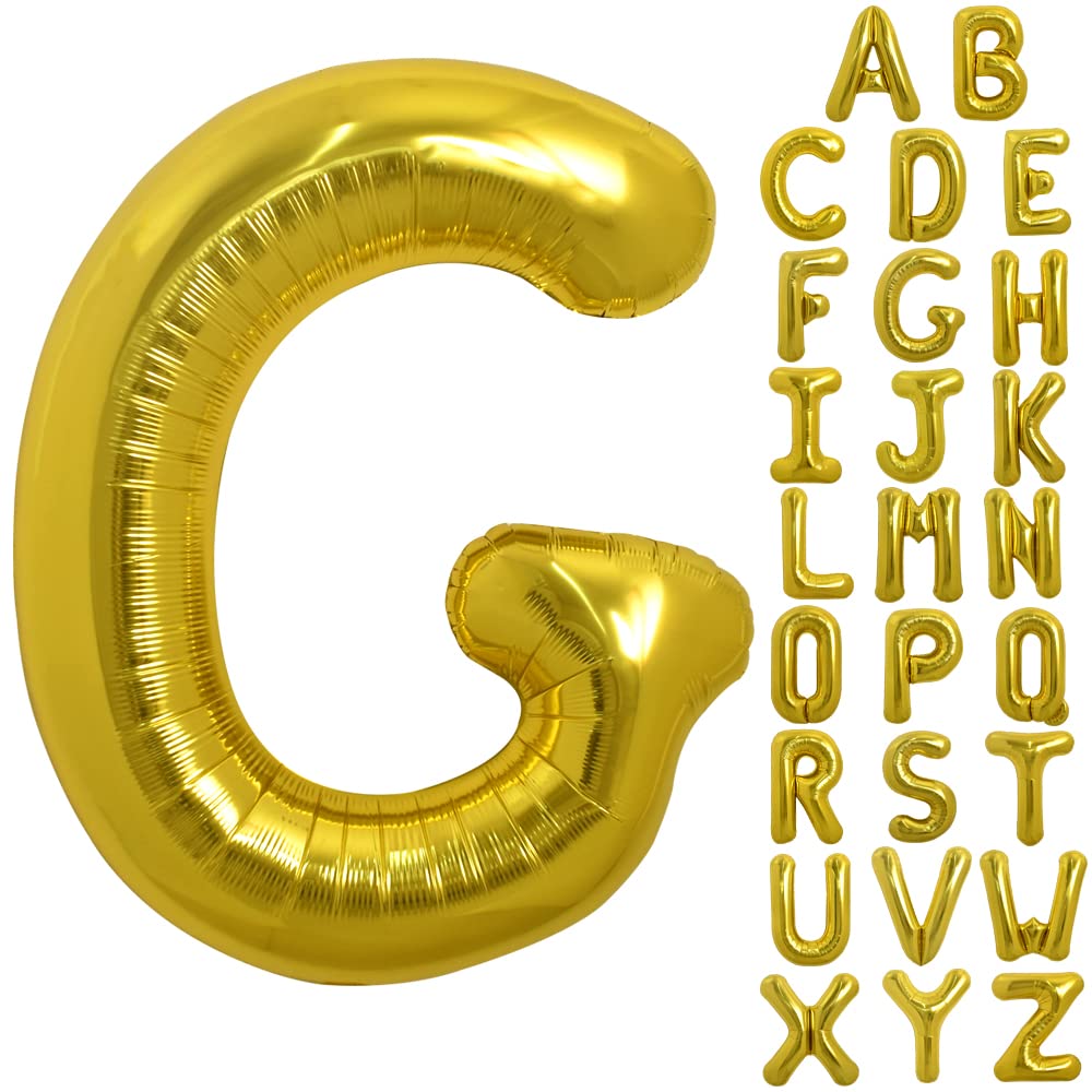 Snapklik.com : TONIFUL 40 Inch Large Gold Letter G Balloons