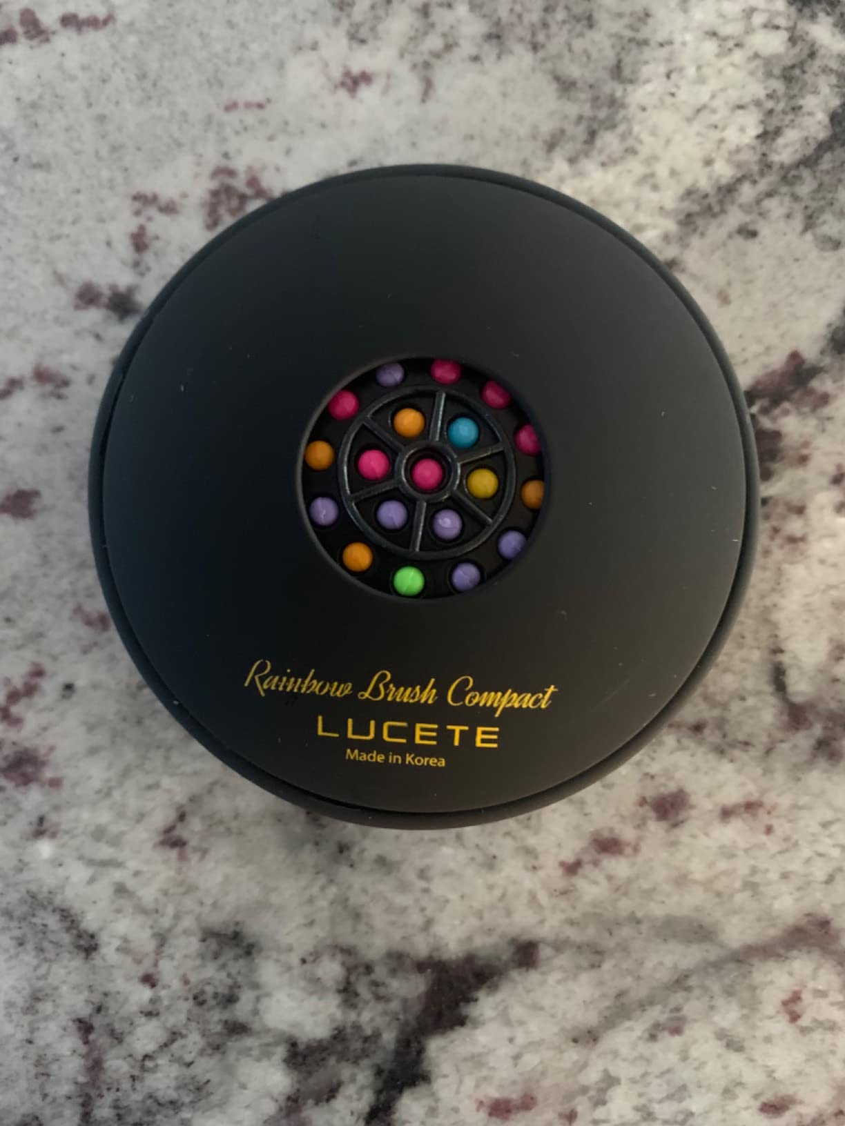 Amazon.com : LUCETE Rainbow Volume S Brush Compact-Travel Size with ...