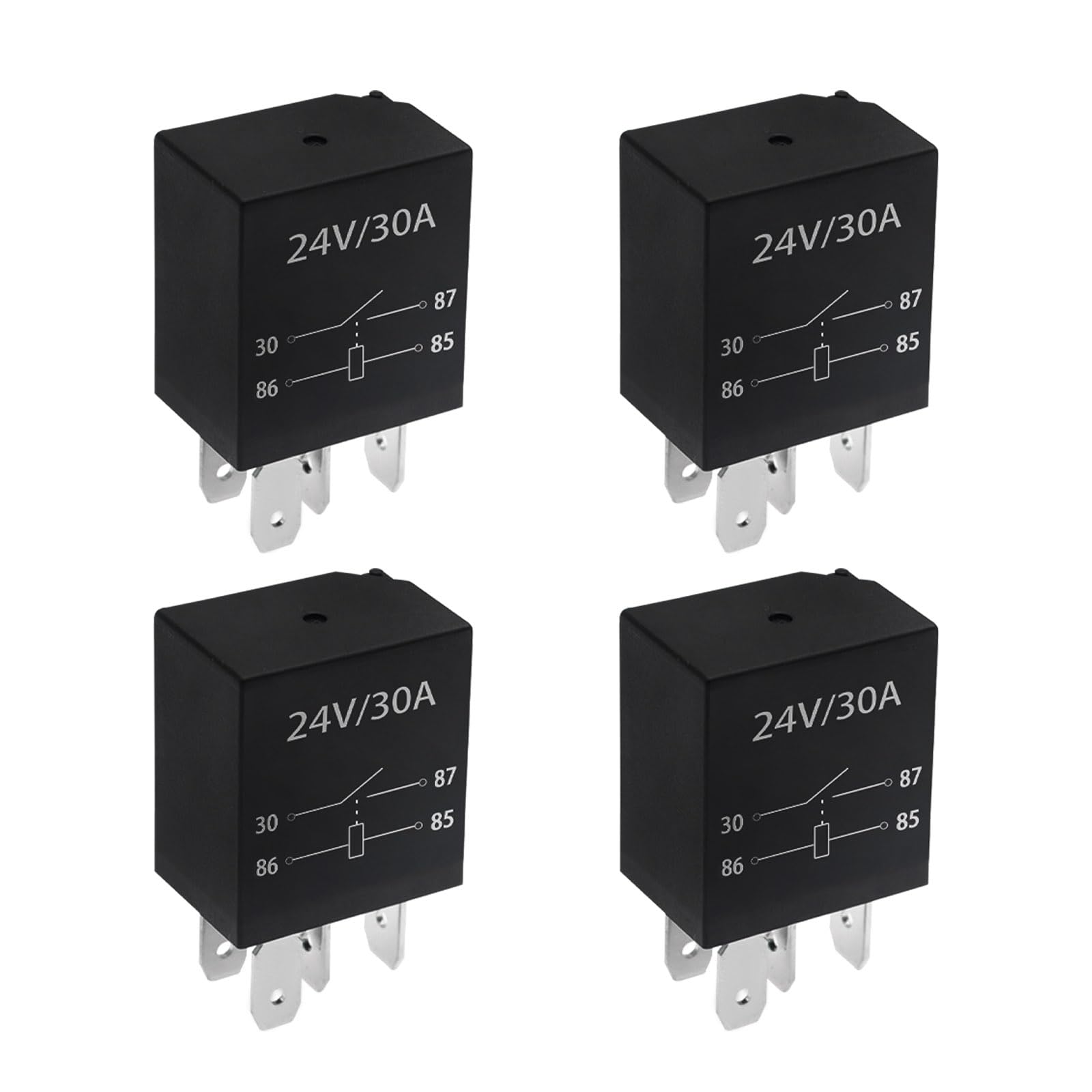 Amazon.com: Augeny 4PCS 4 Pin 30A 24V Starter Relay, Multi-Purpose ...