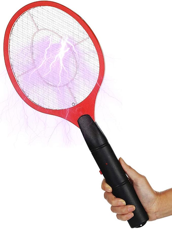 Electric Bug Zapper Racket Handheld Mosquitos Insects Killer Fly ...