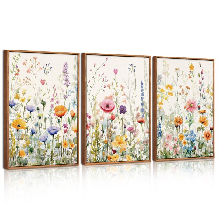 CHDITB Wildflower Wall Posters,Watercolor Botanical Poster,Boho Floral ...