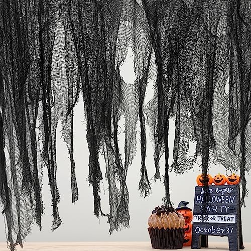 Amazon.com: Watayo 500 x 59 Inch Halloween Spooky Cloth - Black Large ...
