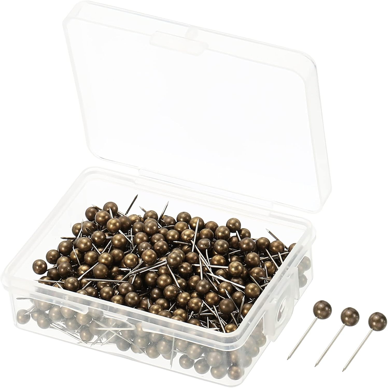 Amazon.com: PATIKIL Push Pins, 500 Pack Round Head Map Tacks Thumb ...