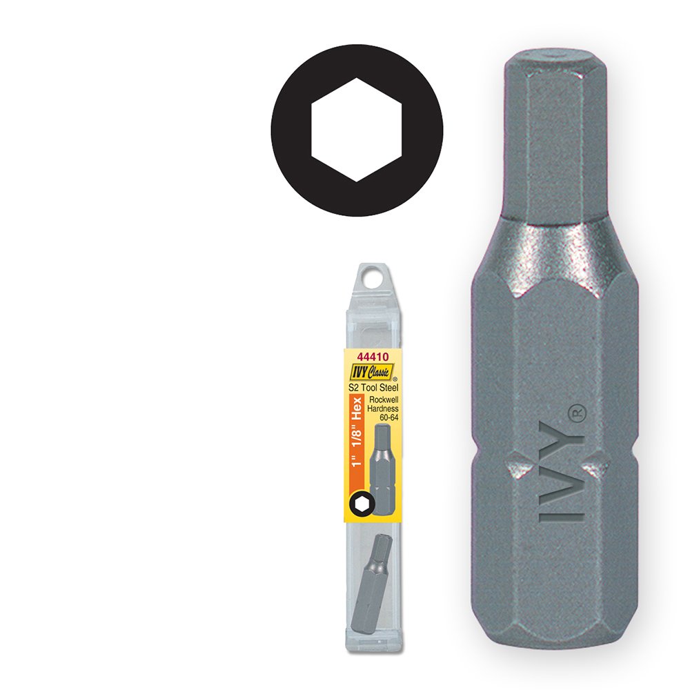 Snapklik.com : IVY Classic 44410 1-Inch X 1/8-Inch Hex Insert Bit