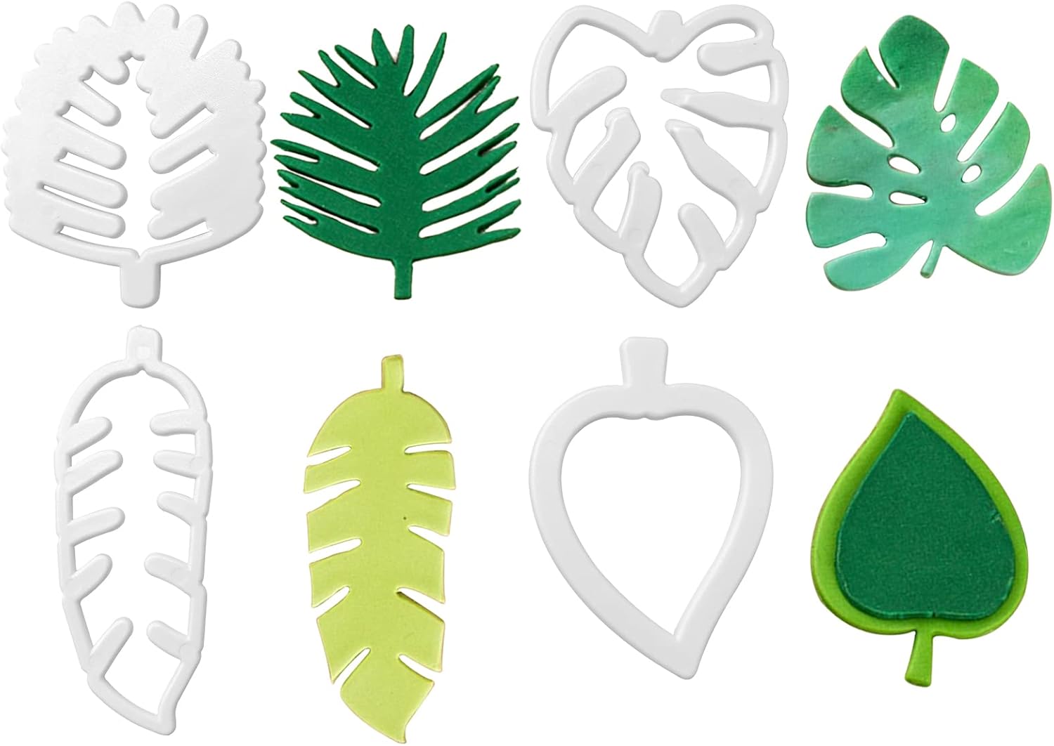5 Pcs Leaf Cookie Cutters Tropical Leaf Cutters for Cake Decorating ...