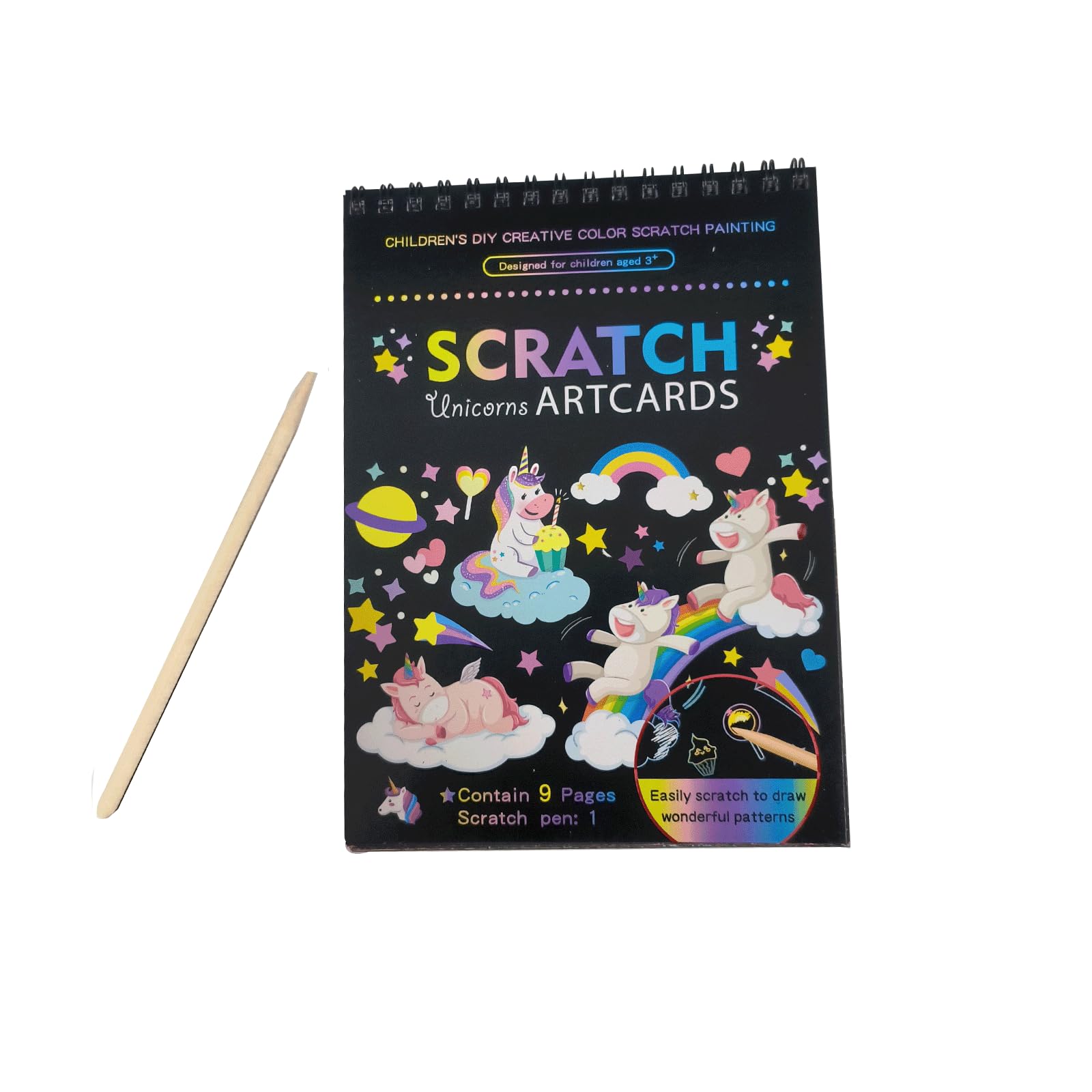 Scratch Art Book Doodle Drawing Papers for Kids : Amazon.co.uk: Toys ...