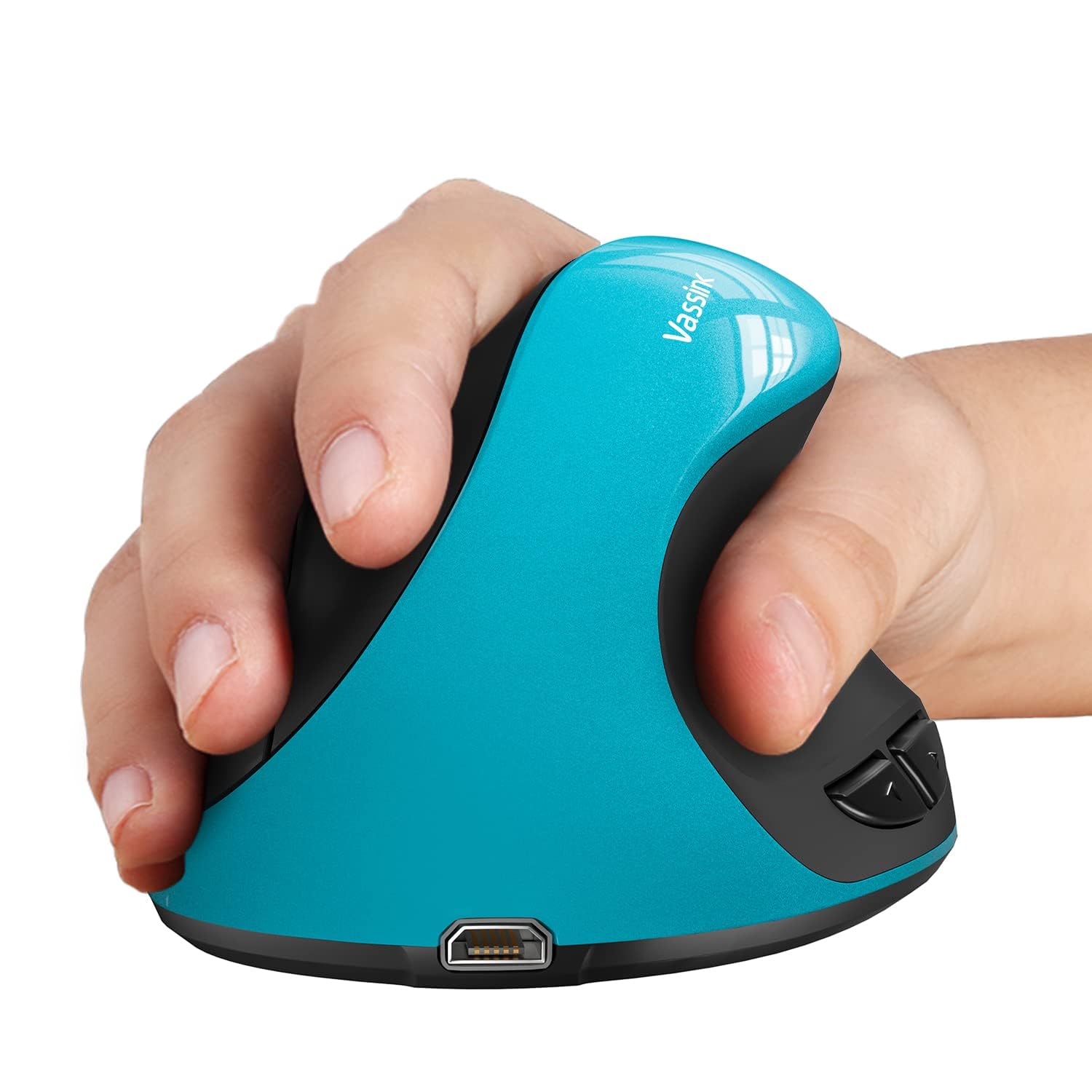 Vassink Ergonomic Mouse, Rechargeable Wireless Mouse Right Handed Small ...