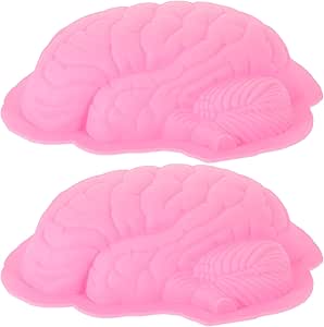 Amazon.com: Yardwe 2 Pcs Halloween Silicone Molds Kit Brain Mold ...