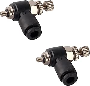 Amazon.com: 2PCS 3mm 4mm 6mm to M3 M4 M5 M6 Air Speed Control Valve ...
