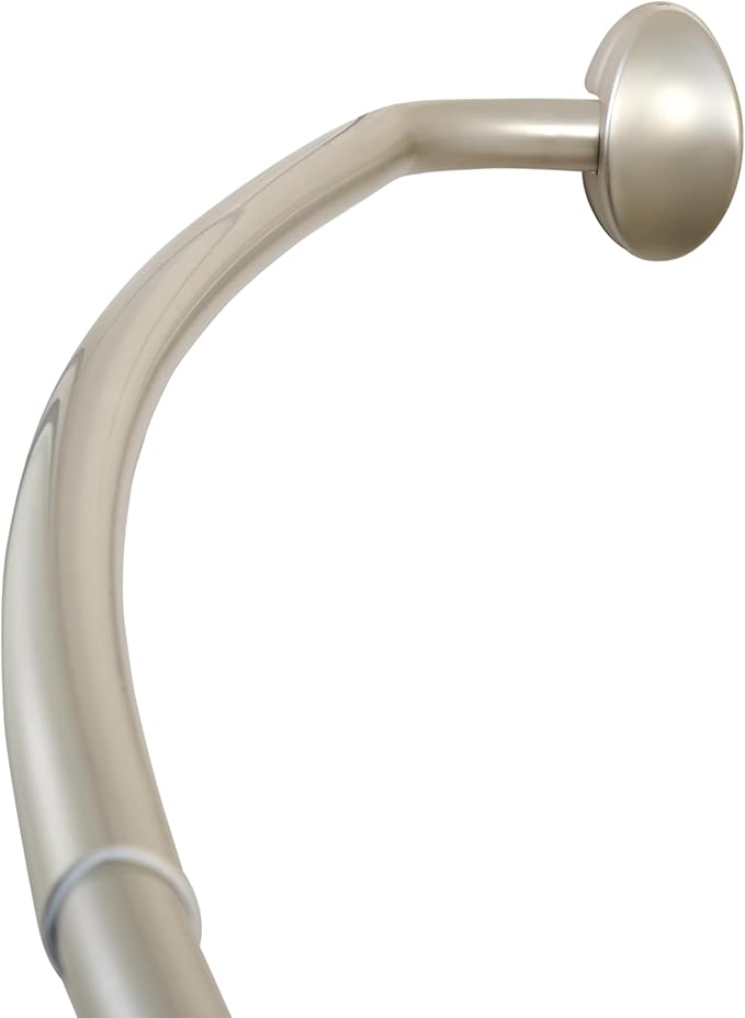 Amazon.com: Zenna Home NeverRust Aluminum Permanent-Mount Curved Shower ...