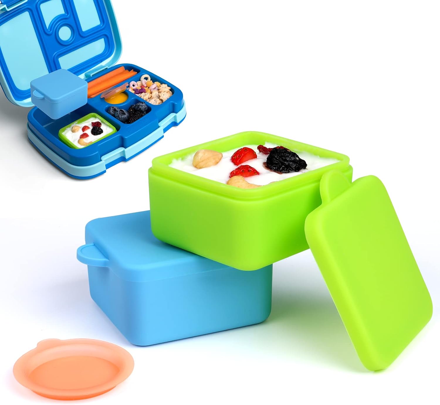 Amazon.com: Salad Dressing Container To Go, Compatible with Bentgo Kids ...