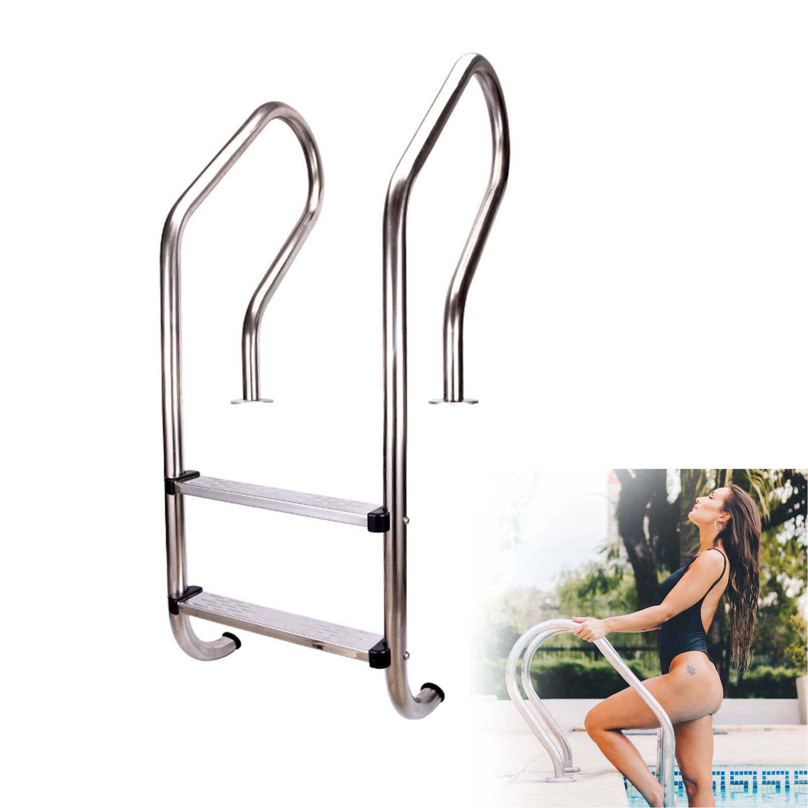 Bocbco Pool Rail Pool Railing Pool Ladders For Inground Pools ...