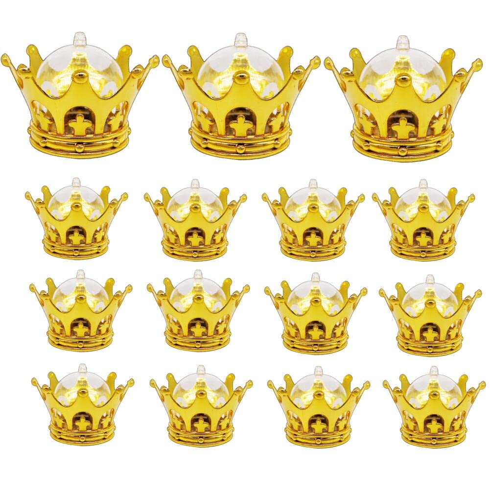 Gold Fillable Crown With Dome Decorative Crown Candy Storage Boxes ...