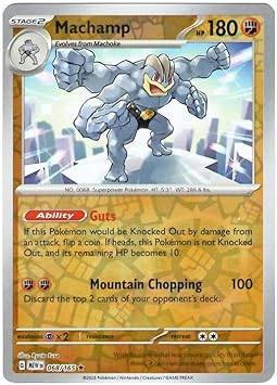 Amazon.com: Pokemon - Machamp 068/165 - Pokemon 151 - Reverse Foil ...