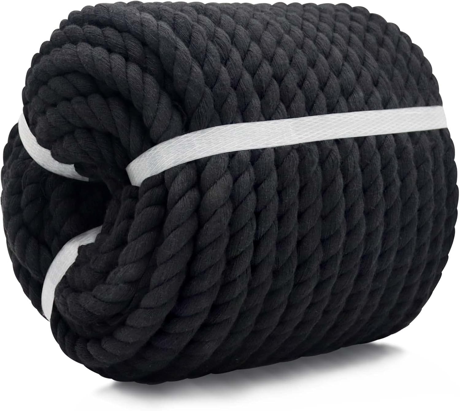 SINYLOO Natural Twisted Cotton Rope 1/2 Inch x 165 Feet - Thick Rope ...