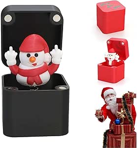 Amazon.com: Christmas Prank Box, 3D Printed Santa, Snowman, Reindeer ...