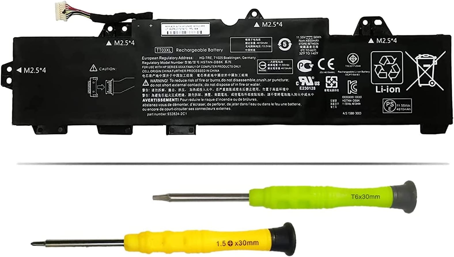 TT03XL 933322-855 932824-421 Laptop Battery Replacement for HP ...