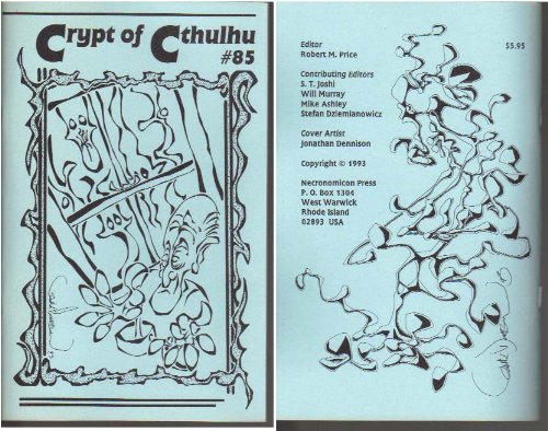 Crypt of Cthulhu #85 Hallowmas 1993 Chapbook (Volume 13 Number 1 ...