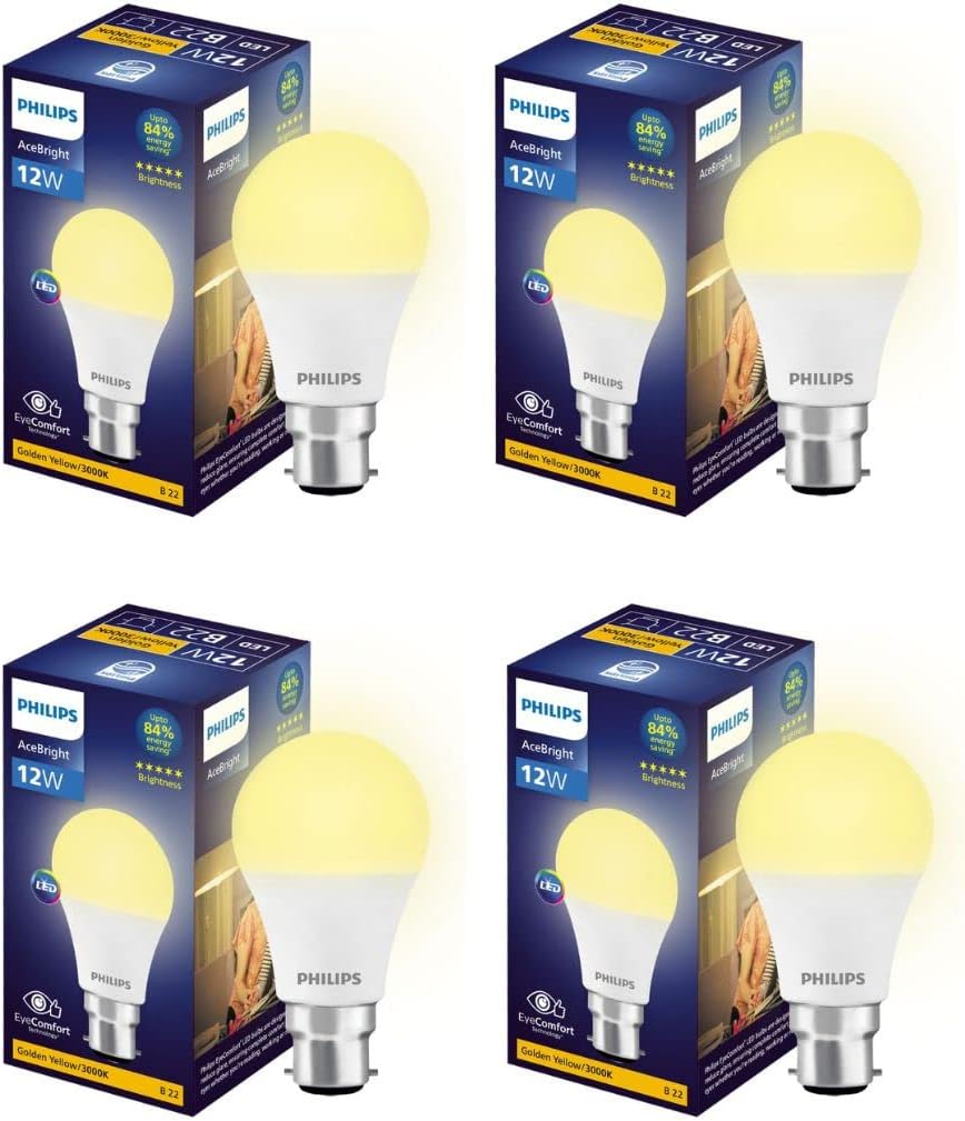 Buy PHILIPS 12-watt LED Bulb |AceBright High Wattage LED Bulb|Base: B22 ...