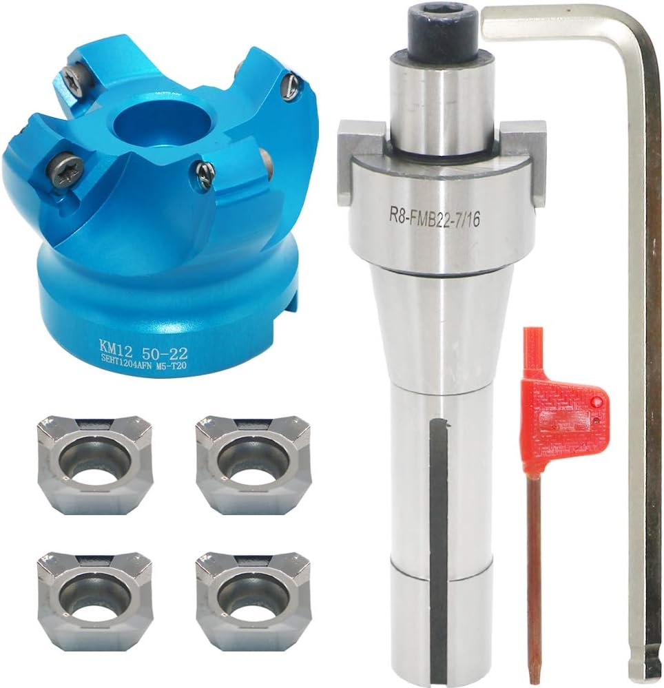 Amazon.com: 2" Face Shell Mill Cutter 90 Degree 4 Flutes R8 Face ...