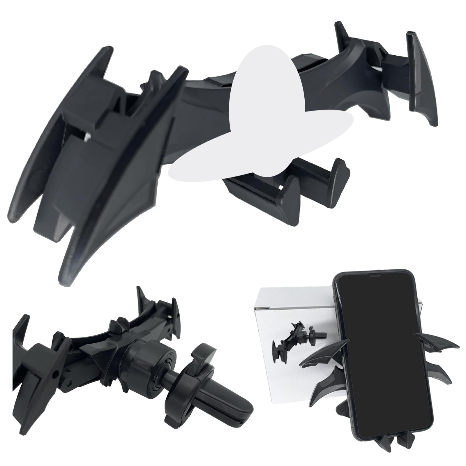 RANGUOWEN Dark Bat Car Vent Phone Holder Mount Creative Air Vent Phone ...