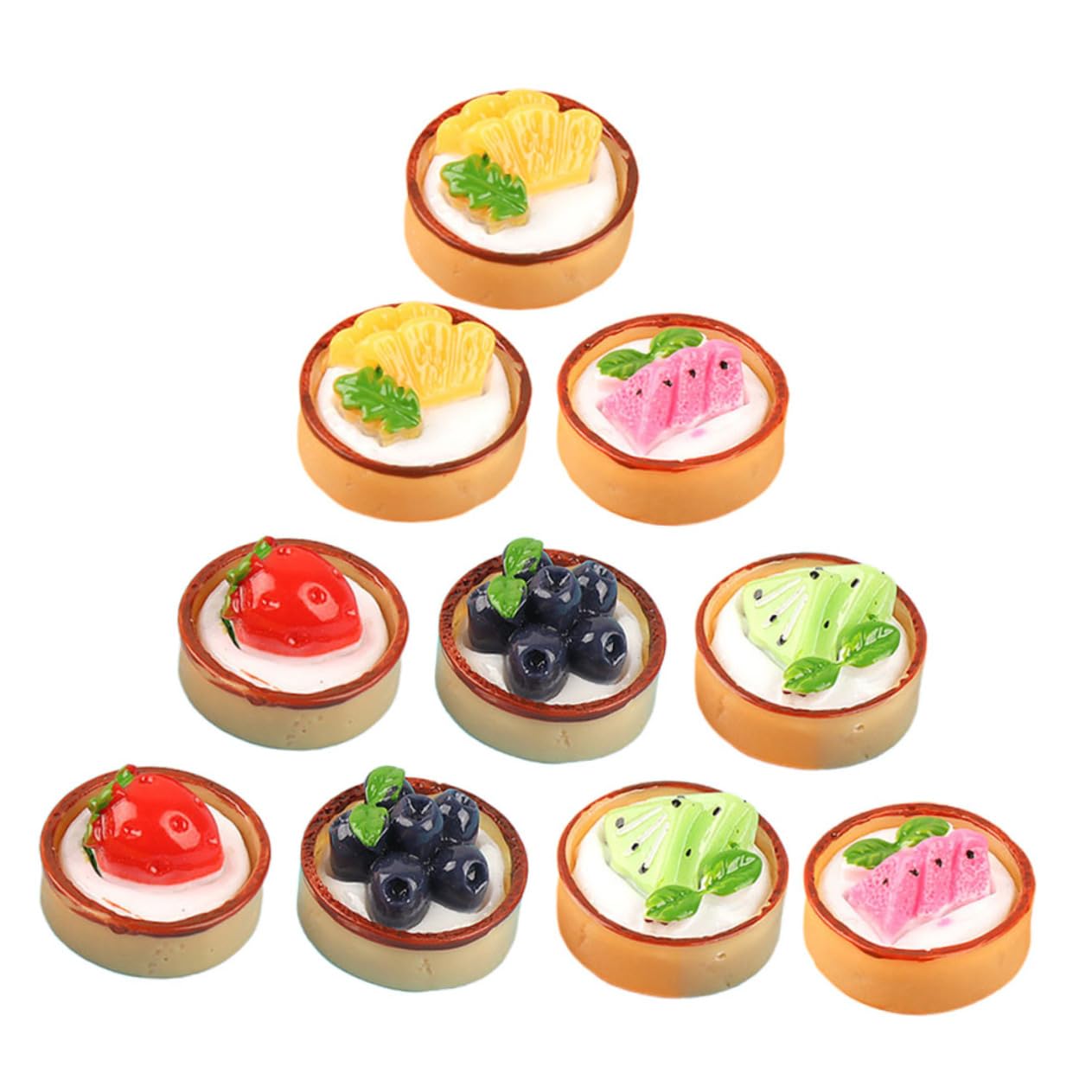 Amazon.co.jp: SEWACC 12個 フルーツケーキ かわe lovelyz toy cutegk 装飾 食べられるケーキのデコレーション ミニチュアごっこ遊びおもちゃ 人工の ...