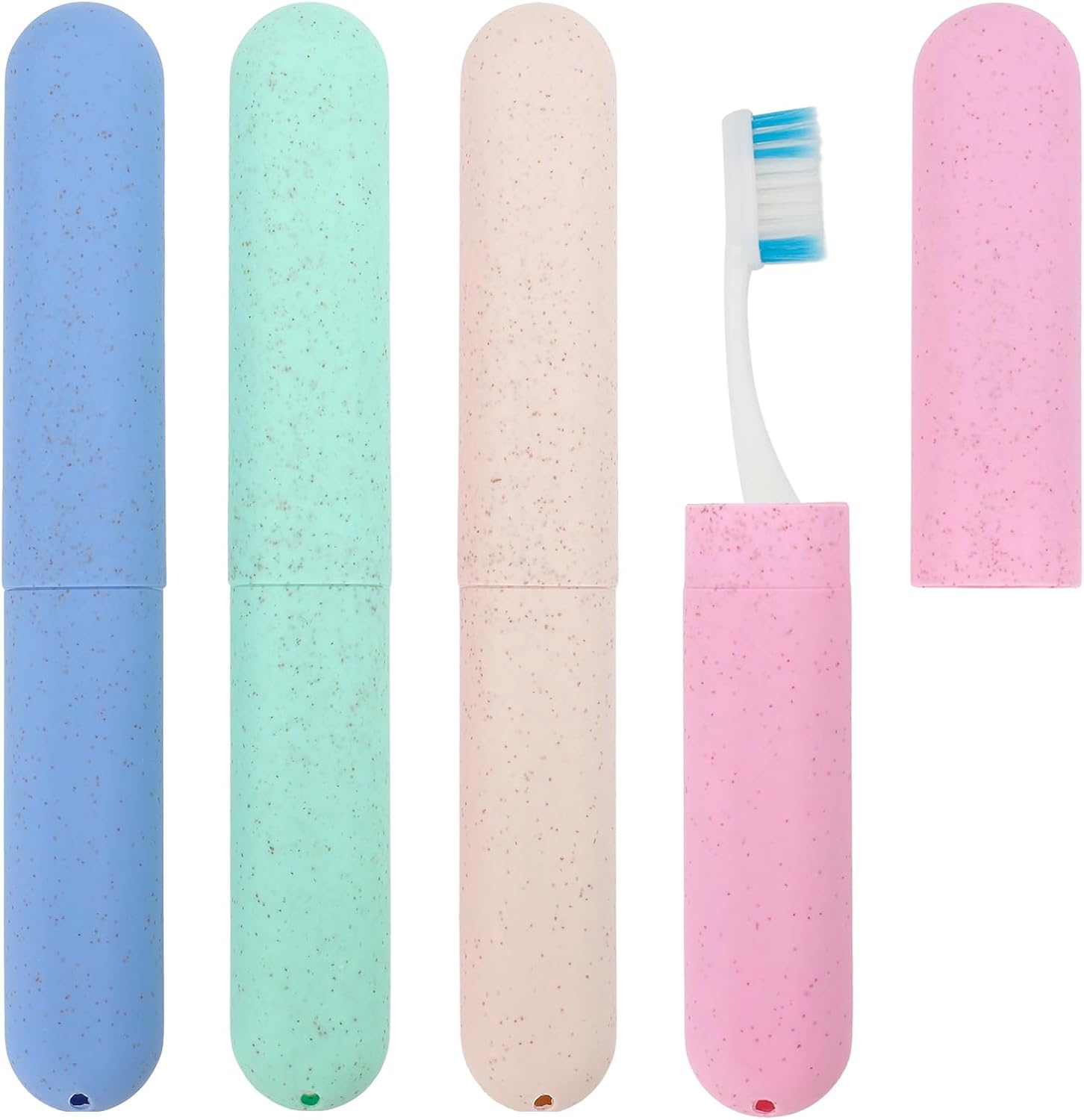 Amazon.com: Toothbrush Travel Case Travel Toothbrush Holder 4 Pcs ...