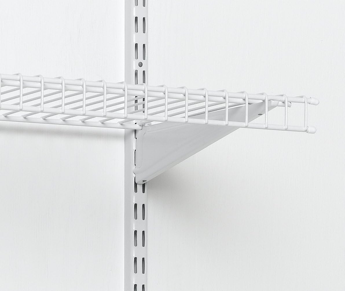 ClosetMaid 2853 ShelfTrack 12-Inch Locking Shelf Bracket, White ...