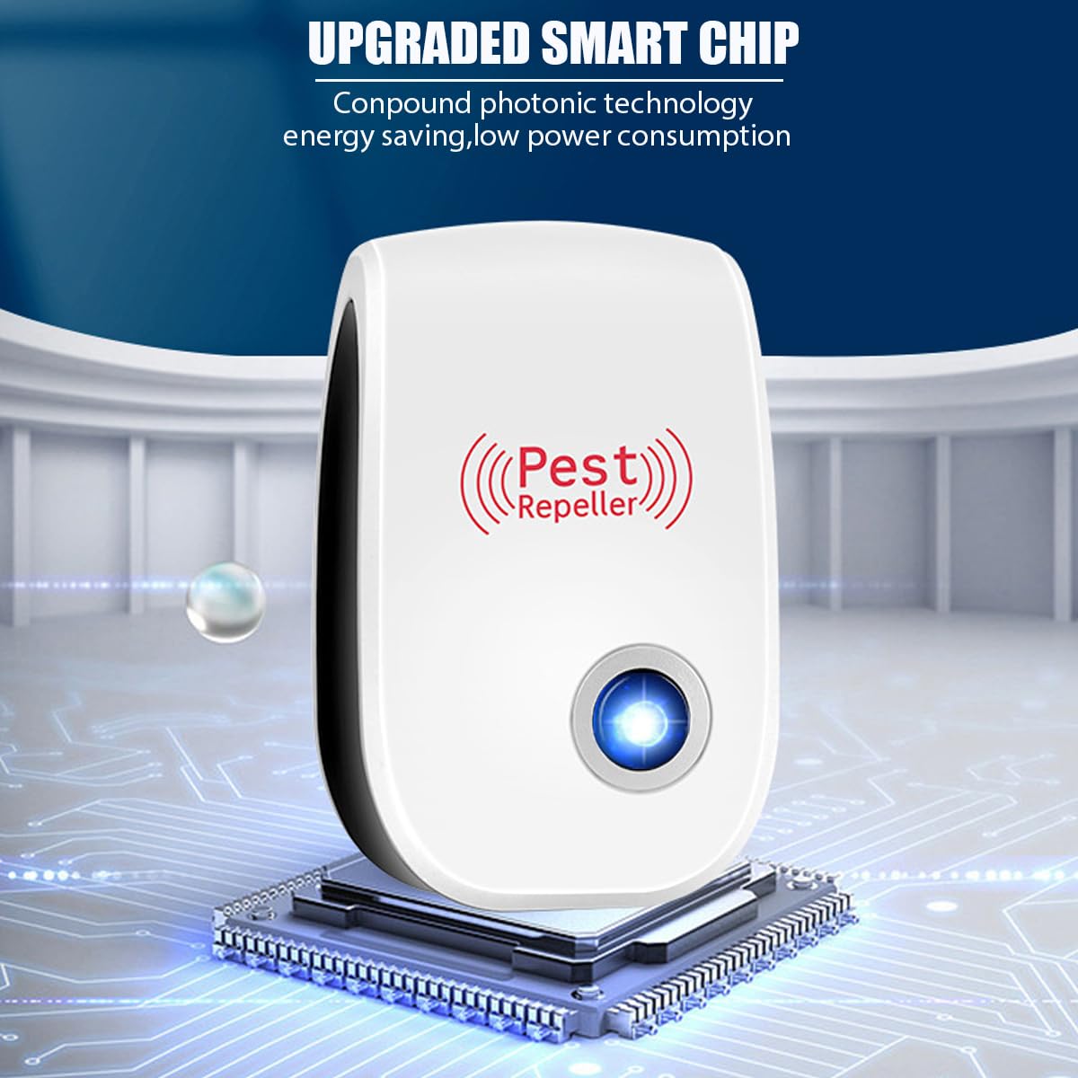 Ultrasonic Pest Repeller 2 Pack Mouse Repellent Indoor Mouse Trap ...